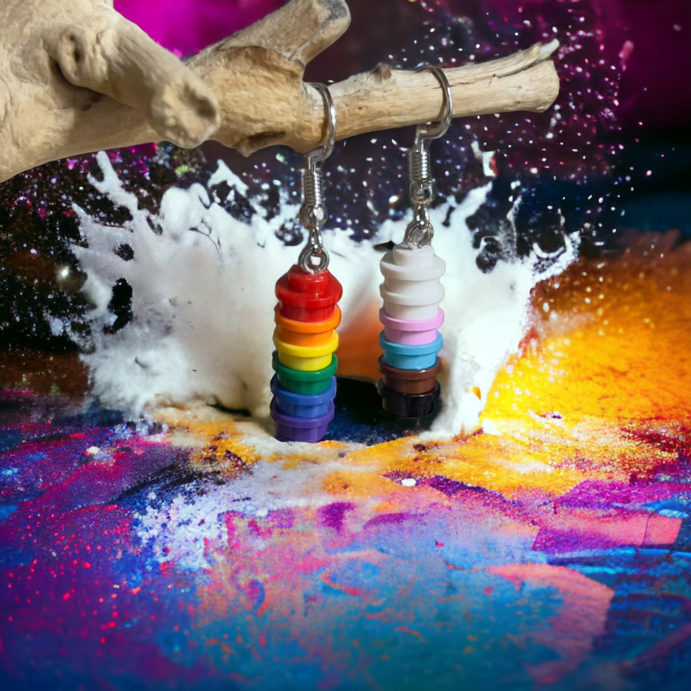 Lego® Earrings - Transgender Celebration – Brick Nic