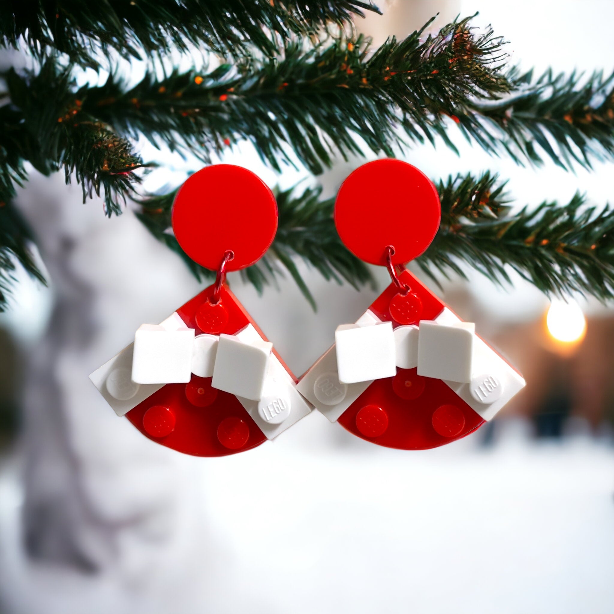 Lego® Earrings - Christmas Bows – Brick Nic